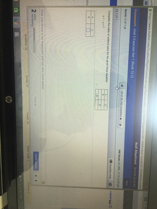 Solved Homework Unit 5 Exercise Set 1 Book 13 1 Score 0