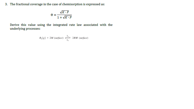 Solved 3. The fractional coverage in the case of | Chegg.com