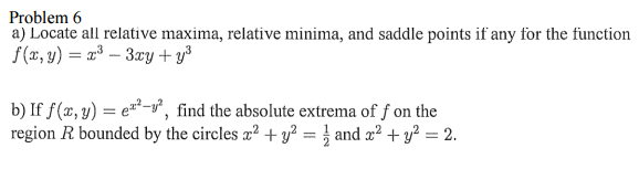 Solved a) Locate all relative maxima, relative minima, and | Chegg.com