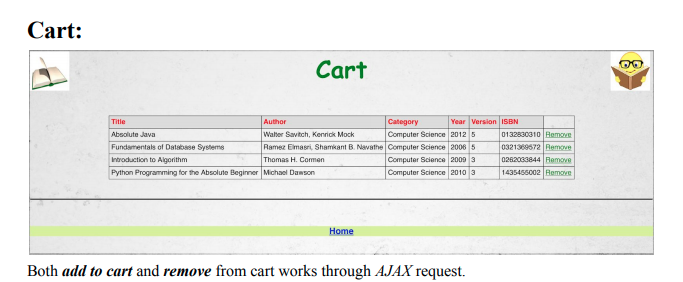 How do I create a library rental website that follows | Chegg.com
