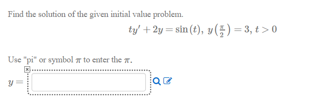 Solved Find the solution of the given initial value problem. | Chegg.com