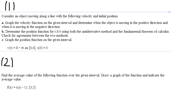 Solved Consider an object moving along a line with the | Chegg.com
