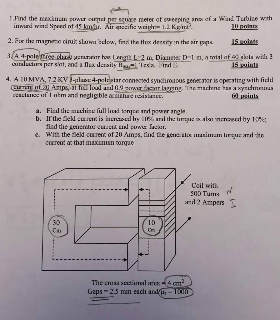 Solved 1.Find the maximum power output per square meter of | Chegg.com