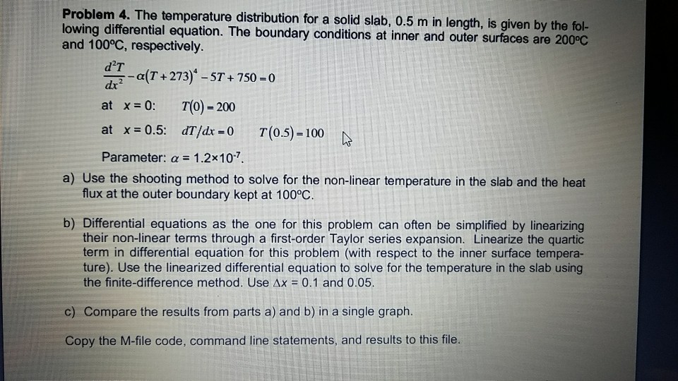 Problem 4. The temperature distribution for a solid | Chegg.com