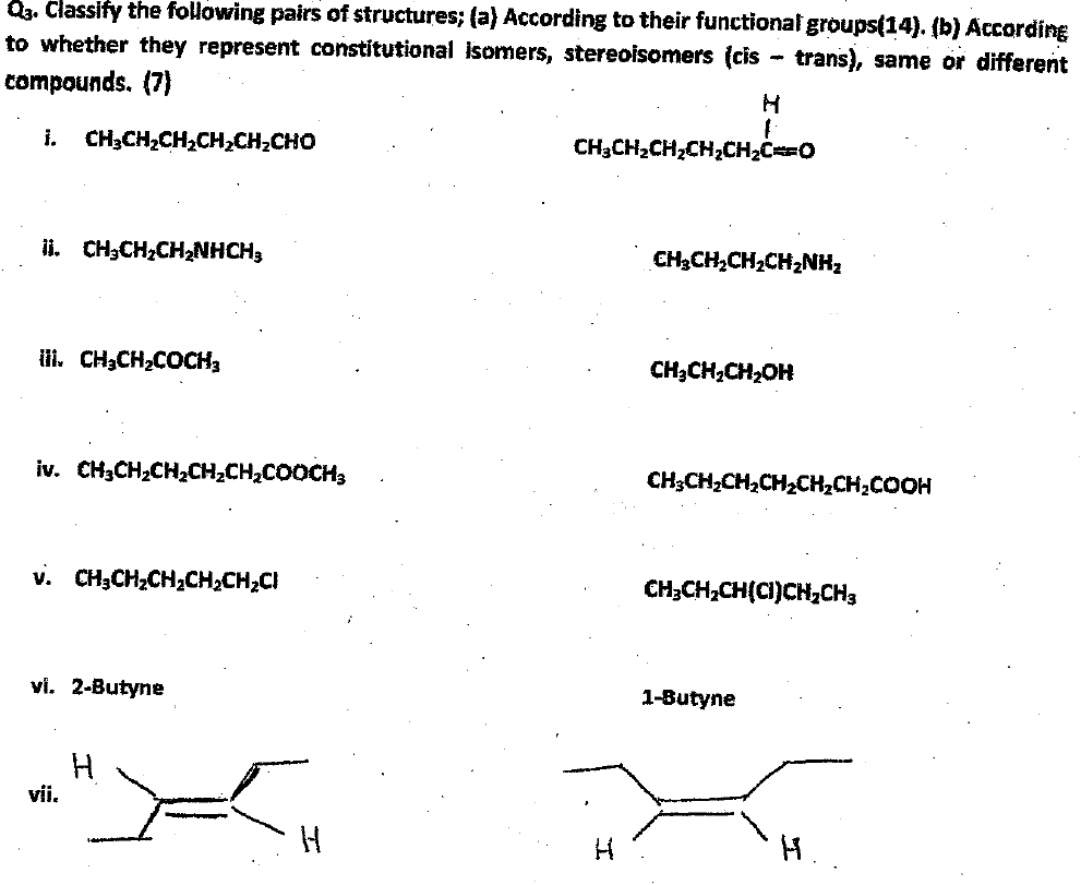 Solved Classify the following pairs of structures; (a) | Chegg.com