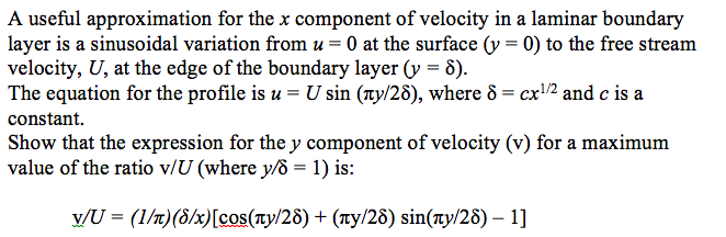 Solved A useful approximation for the x component of | Chegg.com