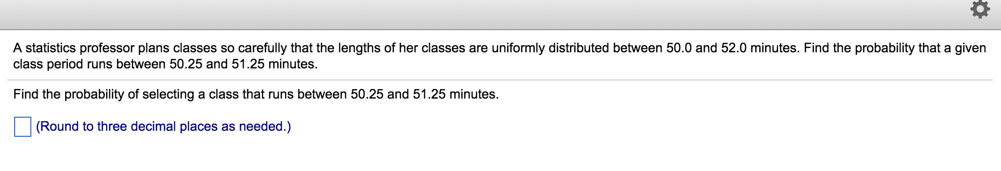 Solved A statistics professor plans classes so carefully | Chegg.com