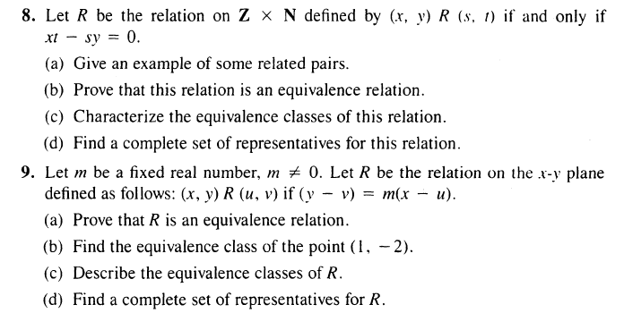 Solved 8. Let R be the relation on Z x N defined by (r, y) R | Chegg.com