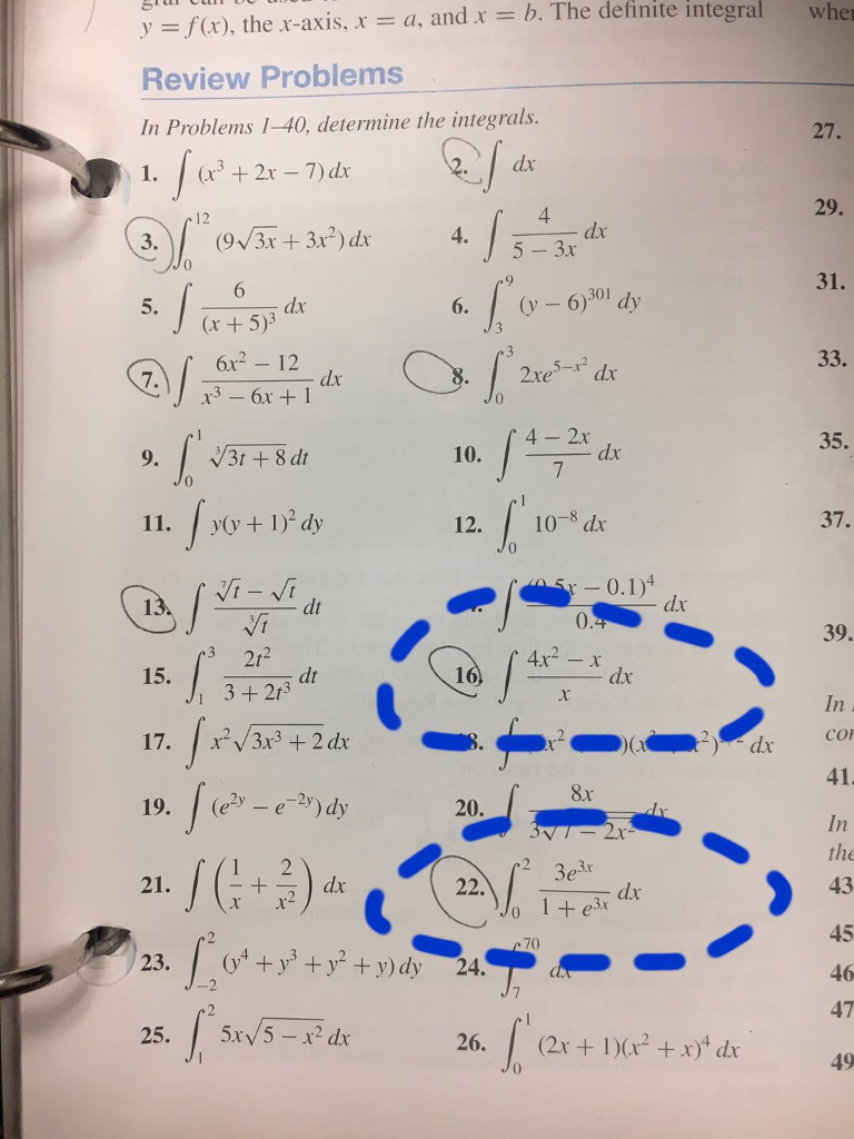 Solved h. The definite integral y =f(x), the x-axis, x = a, | Chegg.com