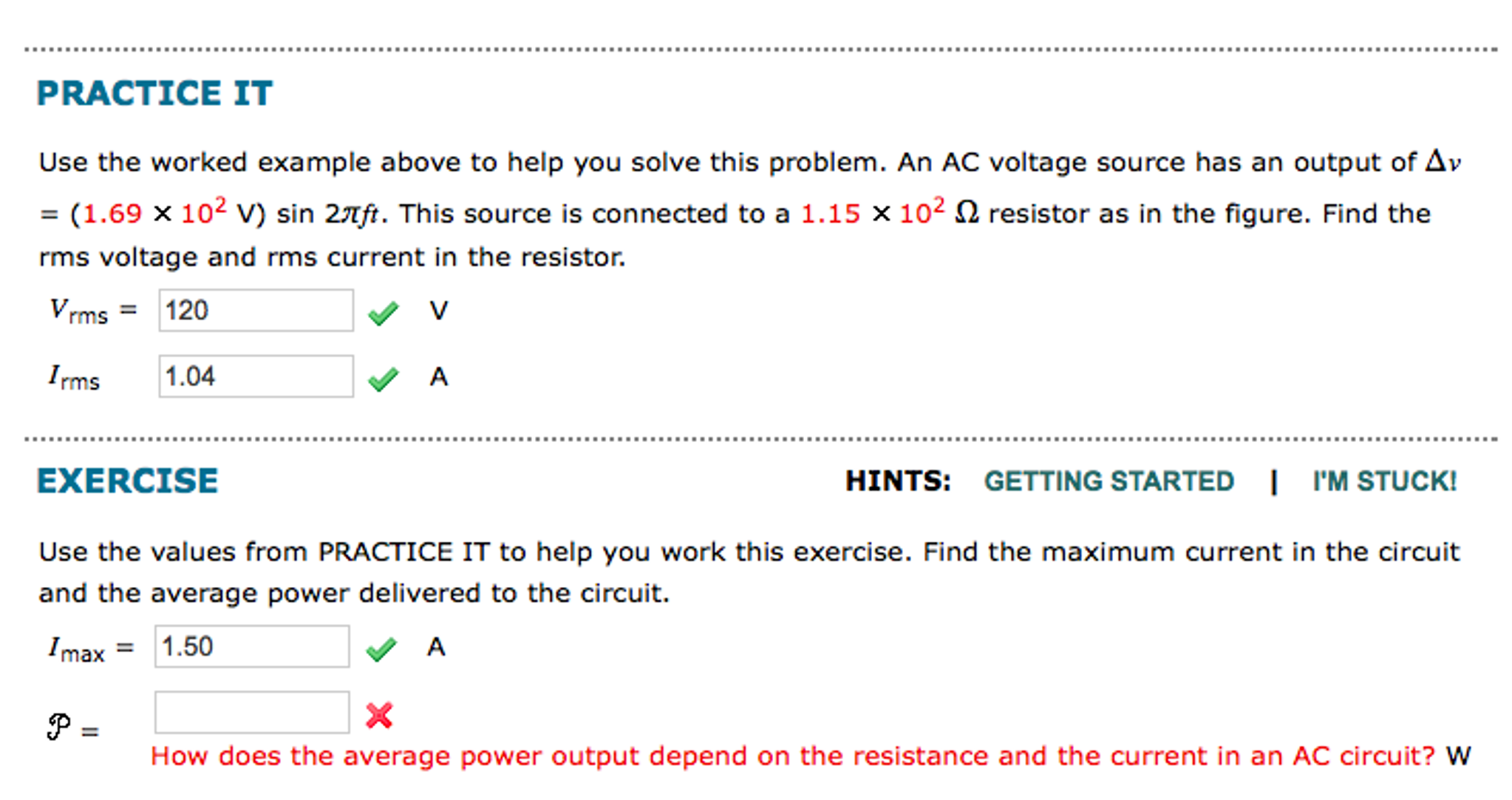 Solved Perform basic AC circuit calculations for a purely | Chegg.com