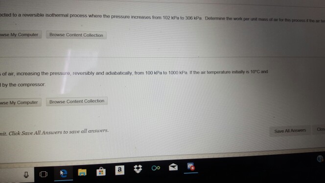 Solved Bjered to a reversible isothermal process where the | Chegg.com