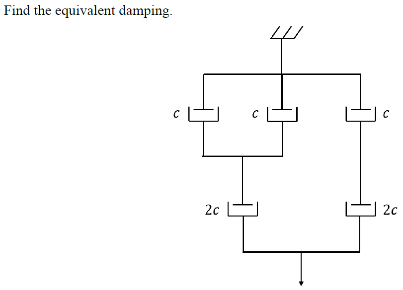 Solved Find the equivalent damping. | Chegg.com Solved Find the equivalent damping. | Chegg.com