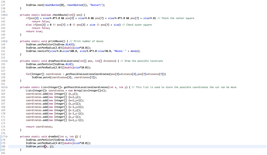 Solved I'm trying to implement the game Racecar. I would | Chegg.com