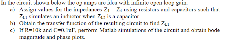 In the circuit shown below the op amps are idea with | Chegg.com