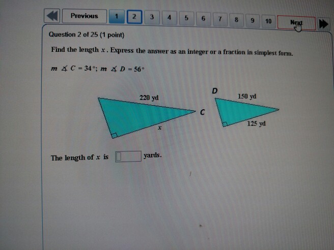 Solved Find the length x. Express the answer as an integer | Chegg.com