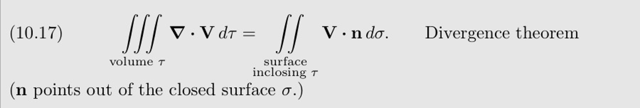 Solved integral _ volume tau integral integral nabla. V d | Chegg.com