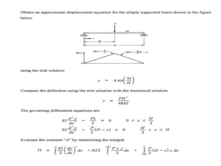 Solved Obtain an approximate displacement equation for the | Chegg.com