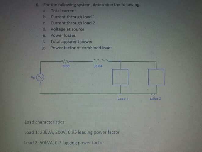 Solved For the following system, determine the following: | Chegg.com