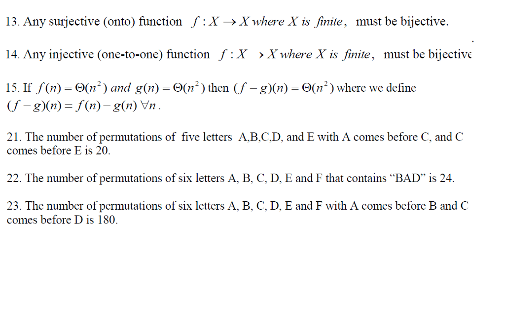 Solved Any surjective (onto) function f: X rightarrow X | Chegg.com