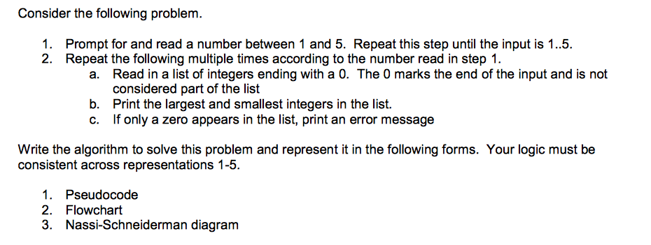 Solved Consider the following problem. Prompt for and read | Chegg.com