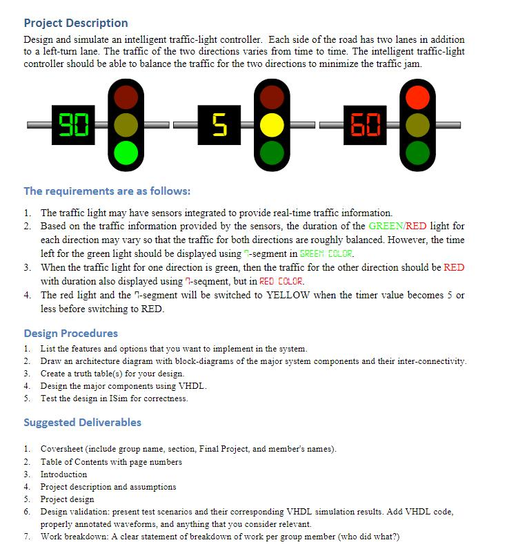 Project Description Design And Simulate An