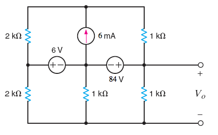 Solved Determine Vo in the network in the Figure using | Chegg.com