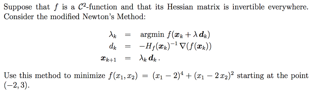 Solved Suppose that f is a C^2-function and that its Hessian | Chegg.com