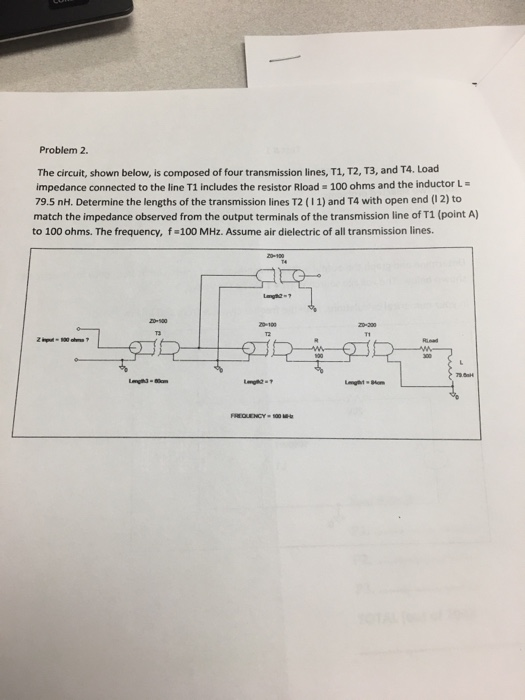 Solved Problem 2. The circuit, shown below, is composed of | Chegg.com
