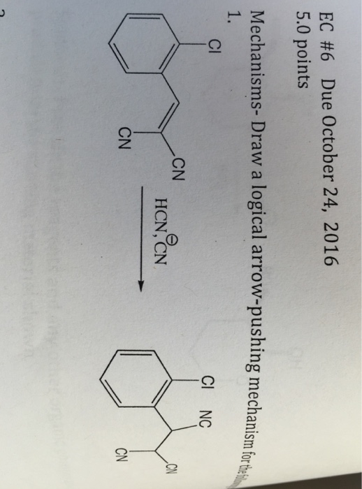 Solved Mechanisms- Draw a logical arrow-pushing mechanism | Chegg.com