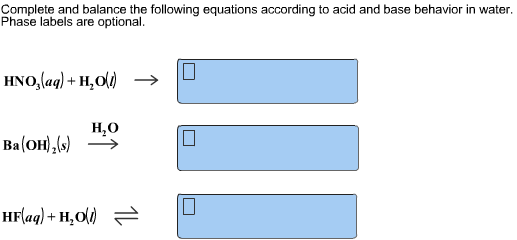 Solved Complete and balance the following equations | Chegg.com