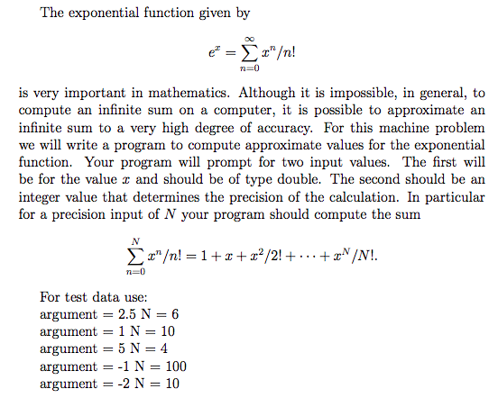 Solved The exponential function given by is very important | Chegg.com