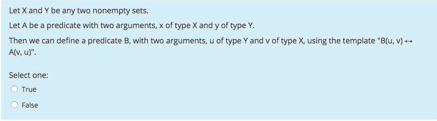 Solved Let X And Y Be Any Two Nonempty Sets Let A Be A