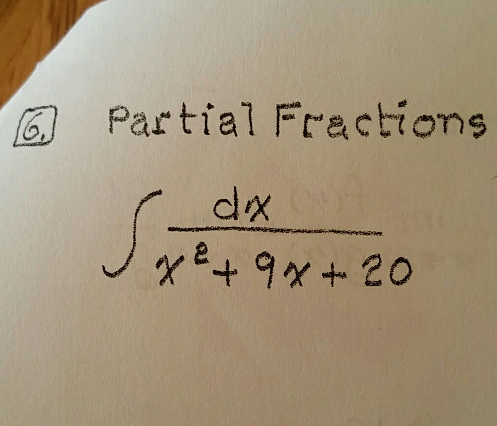 Solved Partial Fractions | Chegg.com