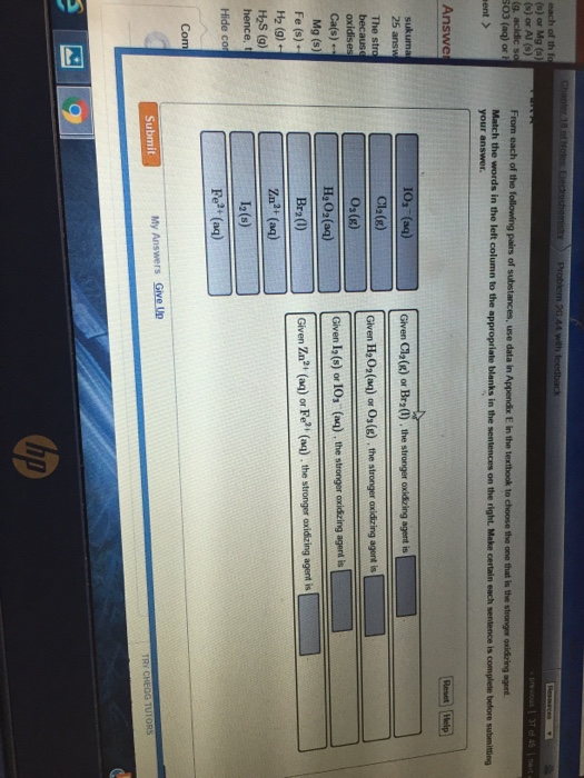 Solved From each of the following pairs of substances, use | Chegg.com