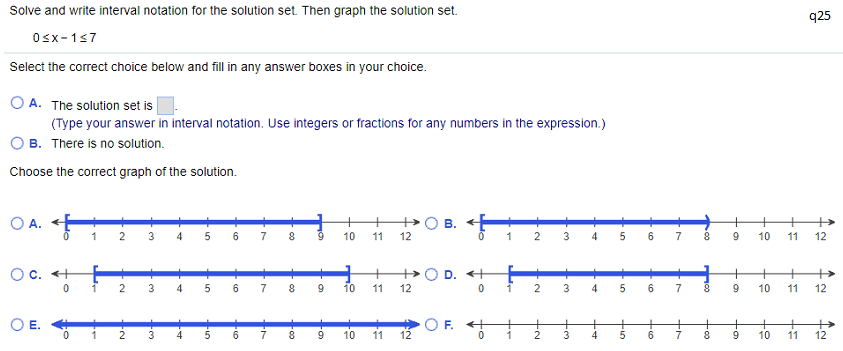 Solved Solve And Write Interval Notation For The Solution 0379
