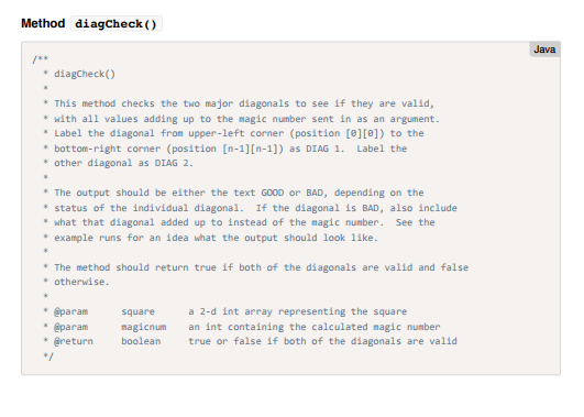 Solved Overview of Magic Squares A magic square is an | Chegg.com