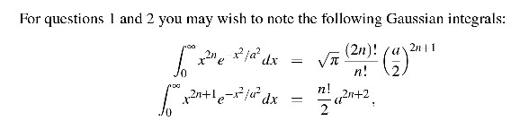 Solved 1. The Gaussian Wave Packet in one dimension At least | Chegg.com