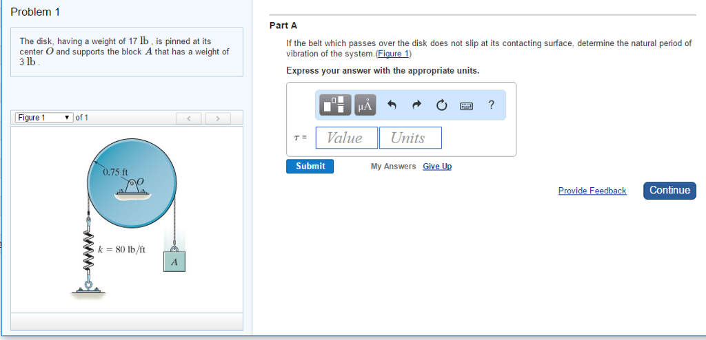 Solved The disk, having a weight of 17 lb, is pinned at its | Chegg.com