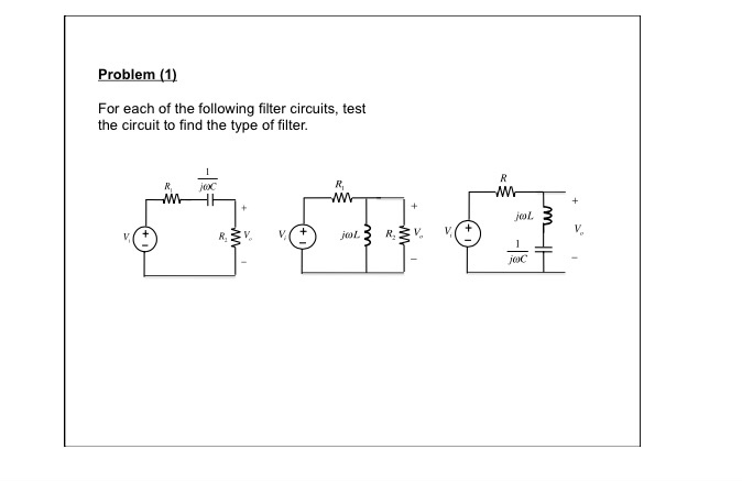 Solved For each of the following circuits, test the circuit | Chegg.com