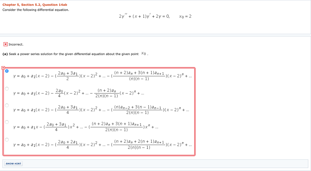 Solved Chapter 5, Section 5.2, Question 14ab Consider the | Chegg.com