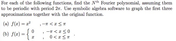 Solved For each of the following functions, find the Nth | Chegg.com
