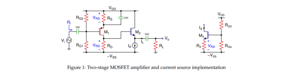 Can you help with the design of this two stage mosfet | Chegg.com