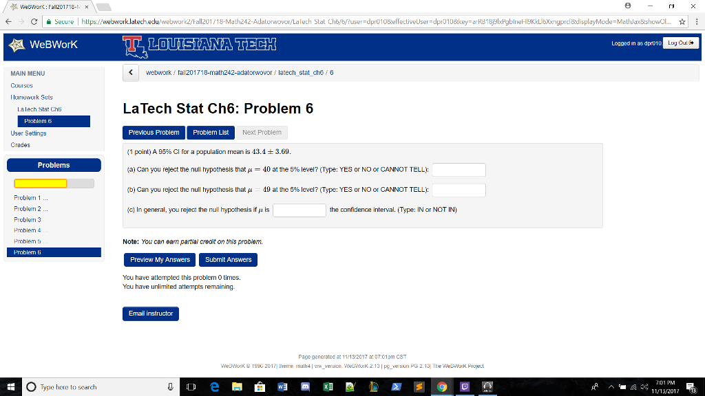 Solved ← , C Secure I https://webwork.latec Fa 201, 18 Mat | Chegg.com