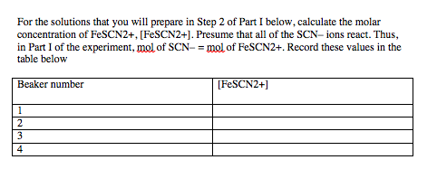 Solved For the solutions that you will prepare in Step 2 of | Chegg.com