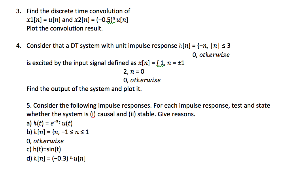 Solved Find the discrete time convolution of x1[n] = uln] | Chegg.com