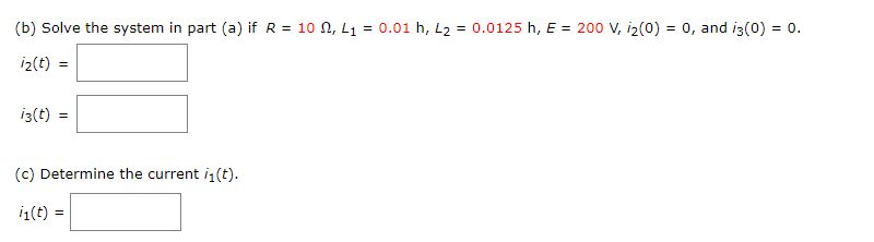 Solved A Show That The System Of Differential Equations