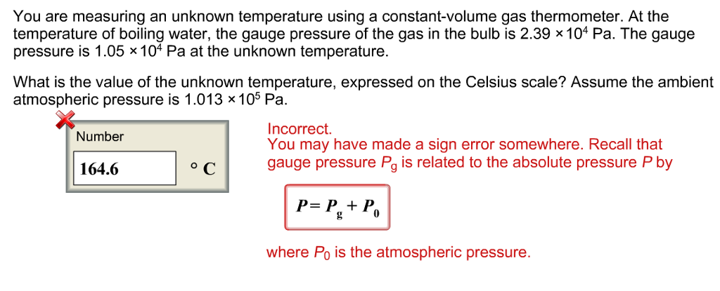 Solved You are measuring an unknown temperature using a | Chegg.com