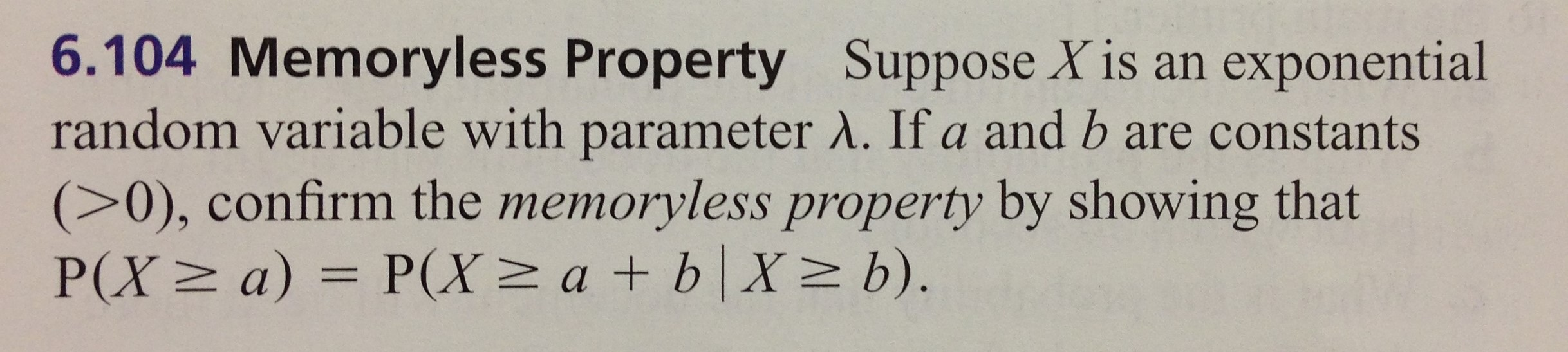 Solved Memory less Property Suppose X is an exponential | Chegg.com