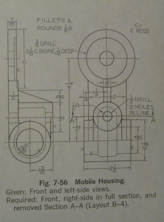 Fig. 7-56 Mobile Housing Given: Front and | Chegg.com