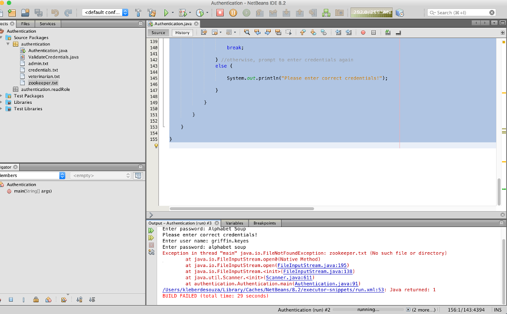 Solved Prompt: Option 1: Authentication System | Chegg.com